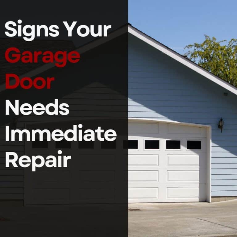 Urgent Garage Door Repairs: Signs You Need Help Now